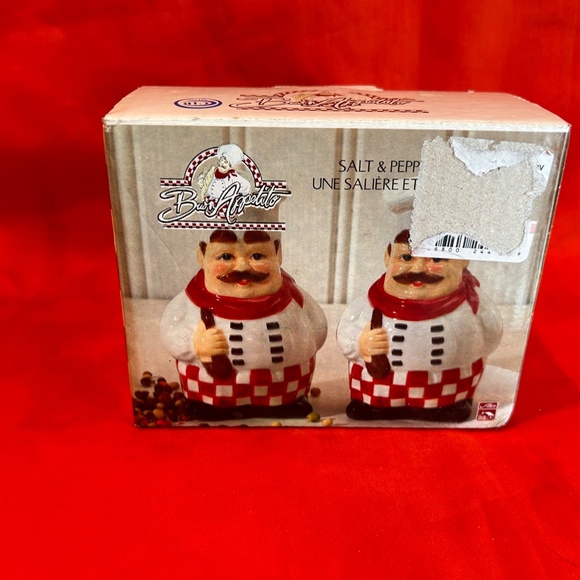 Alco | Dining | Vintage Ceramic Happy Fat Chef Salt And Pepper Shakers ...